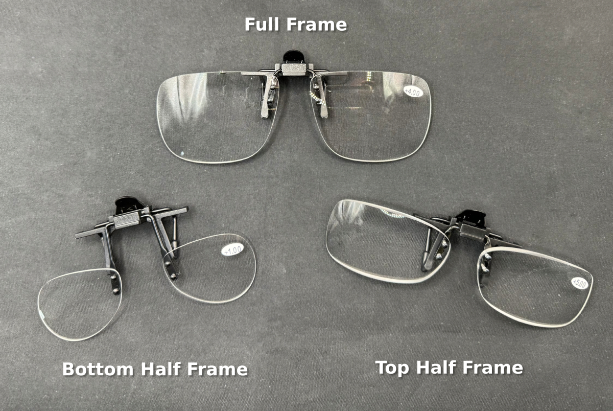 Clip on, Flip-Up Magnification | Walters Low Vision